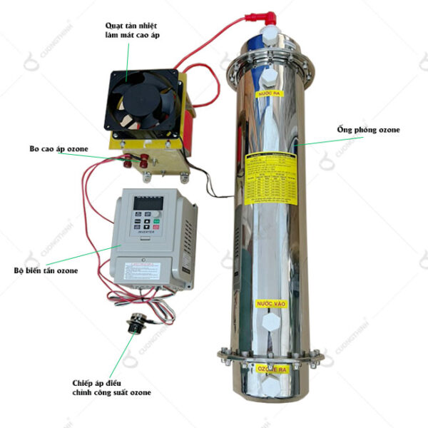 Bộ tạo khí ozone công nghiệp CT-100G( 100g/h) - Máy Ozone Công Nghiệp Cường Thịnh